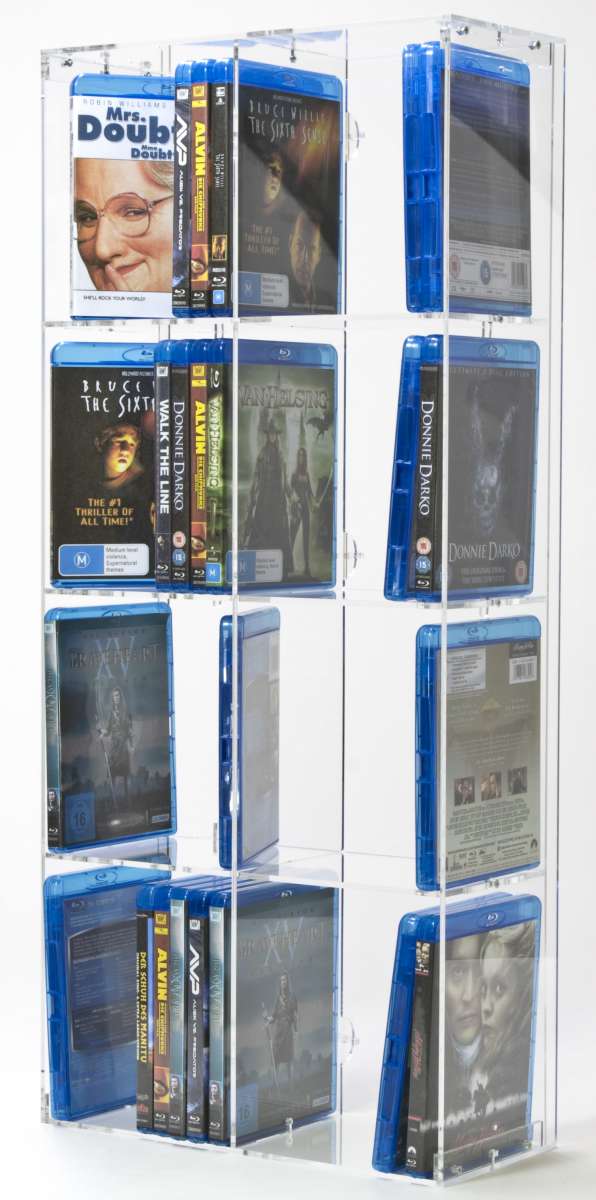 Versatile Blu-ray Rack With 8 Shelves | Media Racks | Sora-Shop